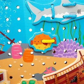 Bigjigs Toys Provlékací deska moře / od 3 let
