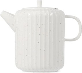 Bílá konvice na čaj z kostního porcelánu 540 ml Ora Gloss – Salt&amp;Pepper