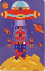 TEDDIES 3D stavebnice s vrtačkou v kufříku / 227 dílků / od 3 let