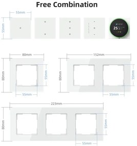 Immax NEO 07540L - Chytrý vypínač pro ovládání žaluzií a rolet 230V Wi-Fi Tuya