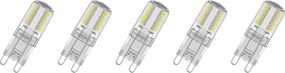 Osram Speciální LED žárovka »Base CL non-dim G9«, 5 kusů (Pin30, 2700 K, transparentní)