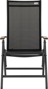 Doppler EXPERT WOOD Plus - zahradní hliníkové polohovací křeslo - Rozbalené zboží (N608)