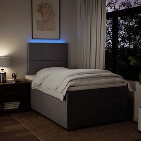 Box spring postel s matrací taupe 120x190 cm textil 3292724