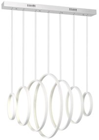 Závěsné LED svítidlo Pixels, 7x LED 96w, 4000k, w