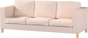 Potah na pohovku IKEA  Karlanda 3-místná nerozkládací, krátký barva růžová látka pletený vzor