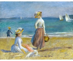 Reprodukce obrazu Auguste Renoir - Figures on the Beach, 50 x 40 cm