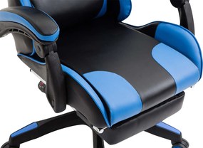 Kancelářská židle Ignite umělá kůže – černá/modrá