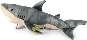 RAPPA Plyšový žralok 40 cm šedý / ECO-FRIENDLY / od 0 měsíců