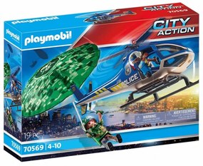 Playmobil Playmobil 70569 Policejní vrtulník: Pronásledování na padáku