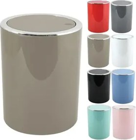 MSV KAMAKA výklopný odpadkový koš 6 L šedohnědý / plast