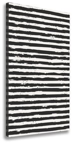 Wallmuralia Vertikální Foto obraz na plátně Černo-bílé pásky 50x100