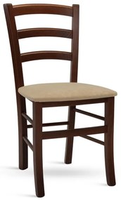 Stima Židle PAYSANE s čalouněným sedákem Odstín: Wengé, Látky: LUX béžová 25