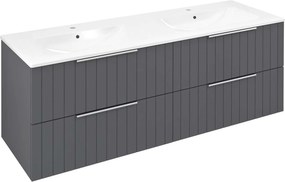Sapho Cirasa - Umyvadlová skříňka Strip 140x52x46 cm, 4x zásuvka, carina CR141-4141S-21