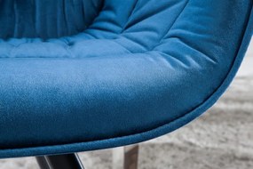 Židle Dutch Comfort sametová modrá / 38597