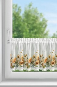 KRÁTKÁ ZÁCLONA NA PÁSCE SUNFLOWER 150X40 CM KVĚTY