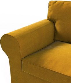 Potah na křeslo IKEA Ektorp barva žlutá látka lesklé, sametová
