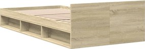 Rám postele se zásuvkou dub sonoma 90 x 190 cm kompozitní dřevo 3280785