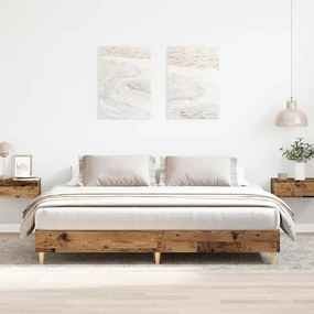 Rám postele bez matrace Staré dřevo 160x200cm Technické dřevo 3329037