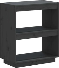 vidaXL Knihovna 60 x 35 x 71 cm masivní dřevo borovice [810861] Barva: Šedá