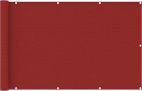 vidaXL Balkónová zástěna 120 x 600 cm HDPE [310859] Barva: Červená
