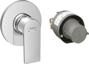 Hansgrohe Rebris E, páková sprchová baterie, sada se základním tělesem, chromová, 72658000