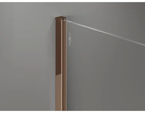 Mexen, Mexen Kioto-X sprchová stěna 110 x 200 cm, matná 10 mm, růžové zlato - 800-110-101-60-30-X
