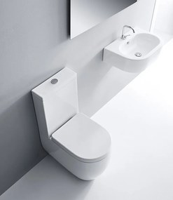 Kerasan, FLO WC kombi mísa 36x43x60cm, spodní/zadní odpad, 311701