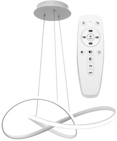 Toolight - Ring, LED závěsné svítidlo + dálkové ovládání APP396-CP, bílá, OSW-06912