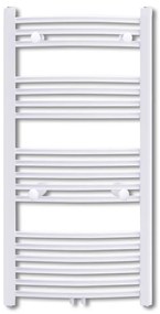 Žebříkový radiátor na ručníky - obloukový - ústřední topení - bílý | 500x1160 mm