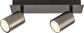 Rabalux Šedé stropní svítidlo Gerhard pro žárovku 2x GU10 73072