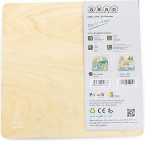 Dřevěné vkládací puzzle zvířata Viga