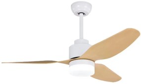 Zambelis Hector stropní ventilátor s LED osvětlením Barva: Matná bílá - javorové čepele