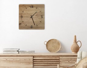 "Klasik" Dřevěné hodiny 40x40 cm provedení povrchu: dub