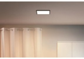 WiZ - LED Stmívatelné stropní svítidlo SUPERSLIM LED/12W/230V černá Wi-Fi