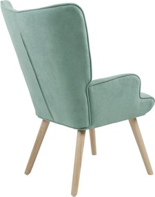 Relaxační křeslo ušák BELLA - modrá látka