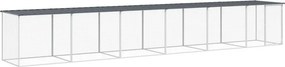 Klec pro kuřata se střechou antracitová 603 x 98 x 90 cm ocel 3189051
