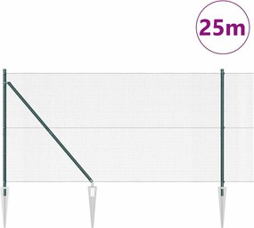 Svařované drátěné ploty s hroty 25 x 1,4 m Ocel potažená PVC 3352088