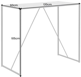 Designový barový stůl Maille 120 cm černý jasan