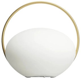 Bílá LED stmívatelná stolní lampa (výška 19 cm) Orbit – UMAGE