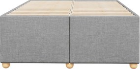 Rám postele bez matrací světle šedá 120x190 cm textil 3284715