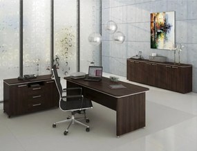 Sestava kancelářského nábytku TopOffice 3, wenge