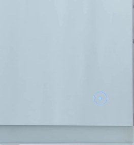 Koupelnové zrcadlo s LED světly a dotykovým senzorem 80 x 60 cm 144733