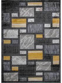 Vopi | Kusový koberec Walton 5796A šedo-žlutý - 160 x 230 cm