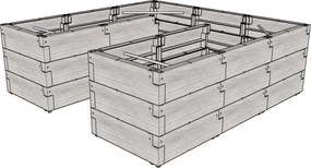LANIT PLAST, s.r.o. vyvýšený záhon JUWEL TIMBER ERGOLINE U DEEP (20479) LG3134