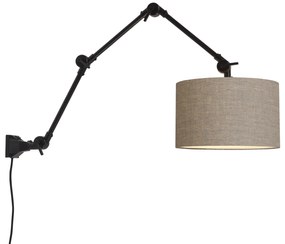 Nástěnná lampa Amsterdam 3220, L barva stínidla: linen dark (LD) - 100% len