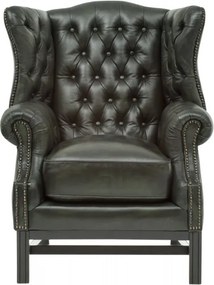 Masivní křeslo z pravé kůže Chesterfield III