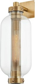 HVLG B7033-CE Venkovní nástěnné svítidlo ATWATER mosaz/sklo mosaz/čirá E27 1x13W - HUDSON VALLEY (Troy)