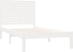 Rám postele bílý masivní dřevo 90 x 200 cm 3104594
