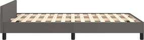 Rám postele bez matrace šedý 120x190 cm umělá kůže 3270564