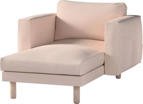 Potah na IKEA Norsborg šezlong s loketními opěrkami barva růžová látka pletený vzor